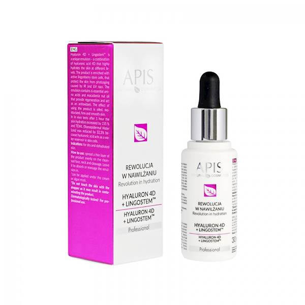 APIS Bezzapachowy kwas hialuronowy 4D + LINGOSTEM TM, 30ml – Hurtownia ...